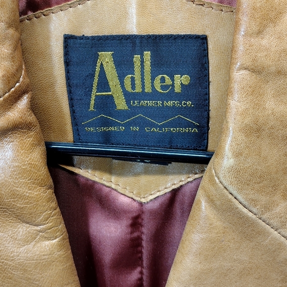 Adler | Jackets & Coats | Adler Authentic Vintage Brown Leather ...